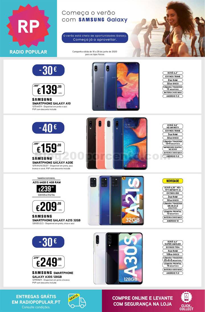 Antevisão Folheto RADIO POPULAR Extra Samsung Promoções de 18 a 28 ...