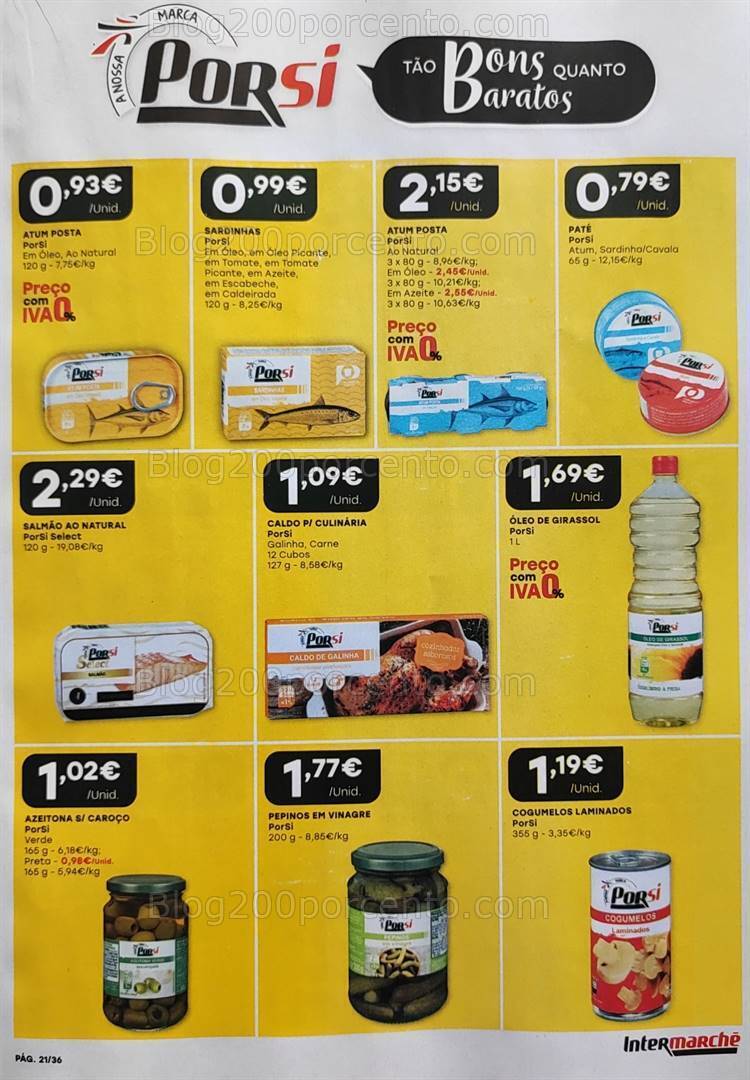 Antevisão Folheto INTERMARCHÉ Especial Porsi Promoções de 26 outubro a ...