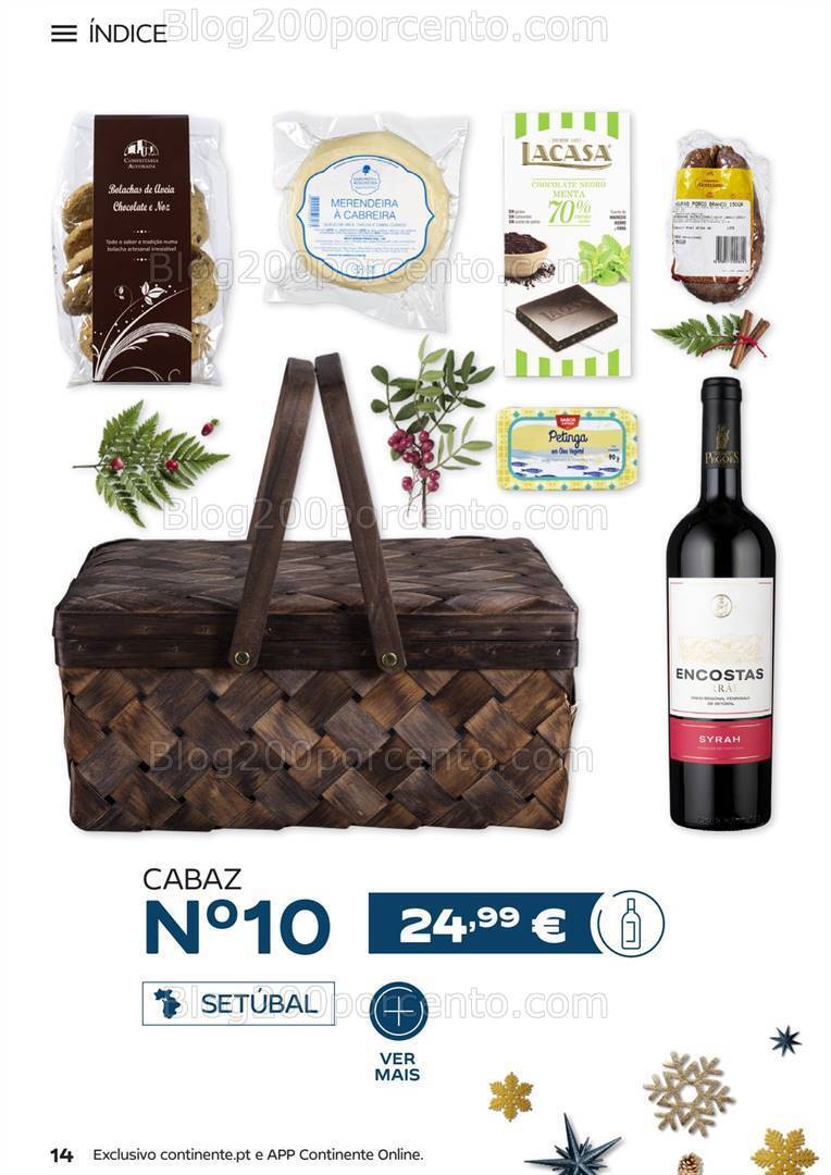 Antevisão Folheto CONTINENTE Cabazes de Natal Promoções até 6 janeiro ...