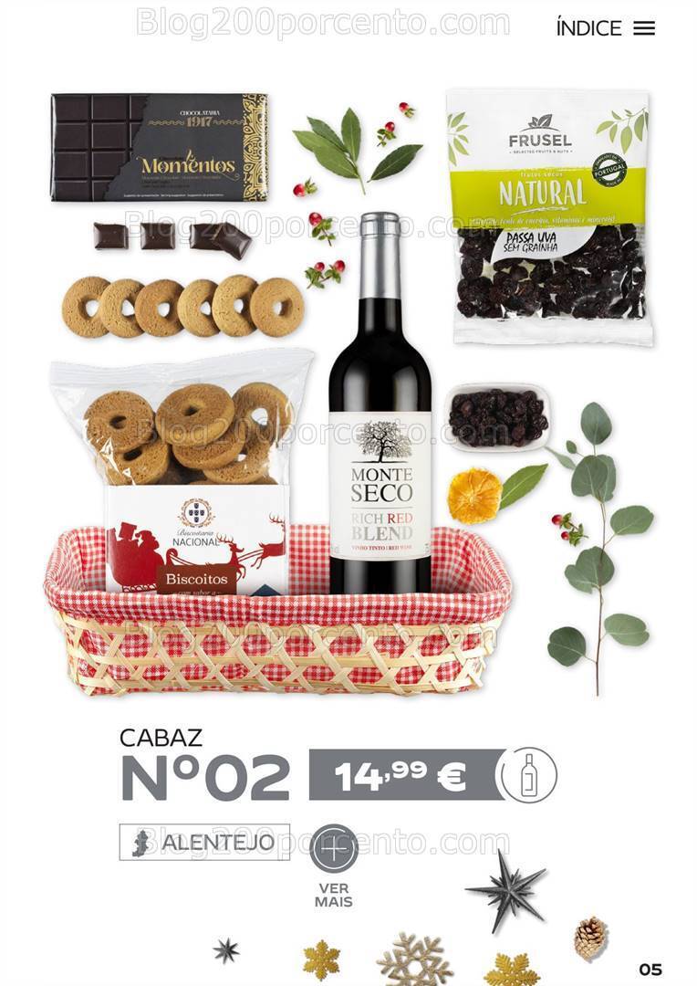 Antevisão Folheto CONTINENTE Cabazes de Natal Promoções até 6 janeiro ...