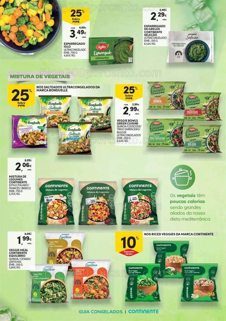 Antevisão Folheto CONTINENTE Congelados Promoções de 19 setembro a 15 ...