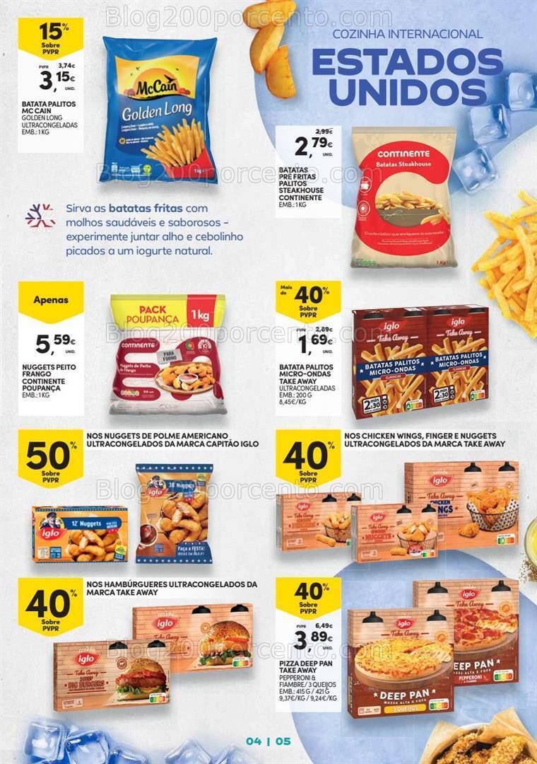 Antevisão Folheto CONTINENTE Congelados Promoções de 19 setembro a 15 ...