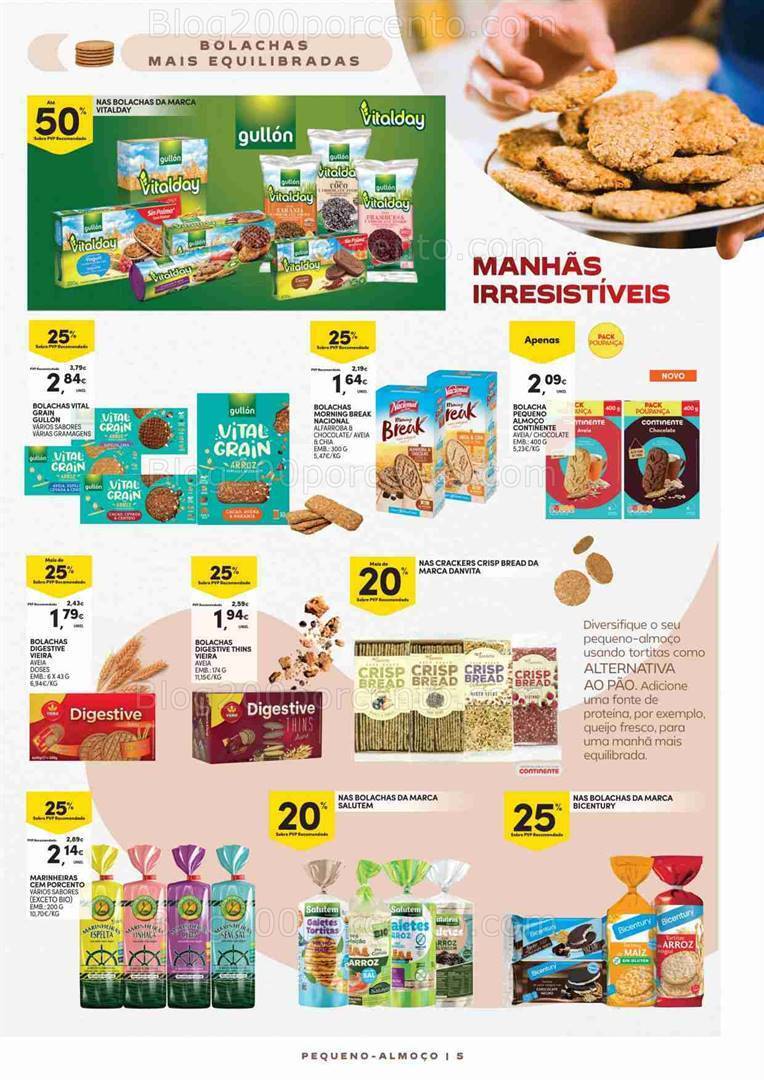 Antevisão Folheto CONTINENTE Especial Pequeno Almoço Promoções de 15 a ...