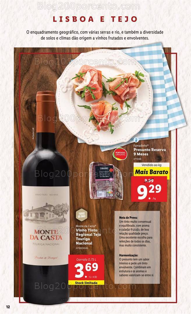 Antevisão Folheto LIDL Feira Queijos Enchidos e Vinhos - 1 a 14 ...