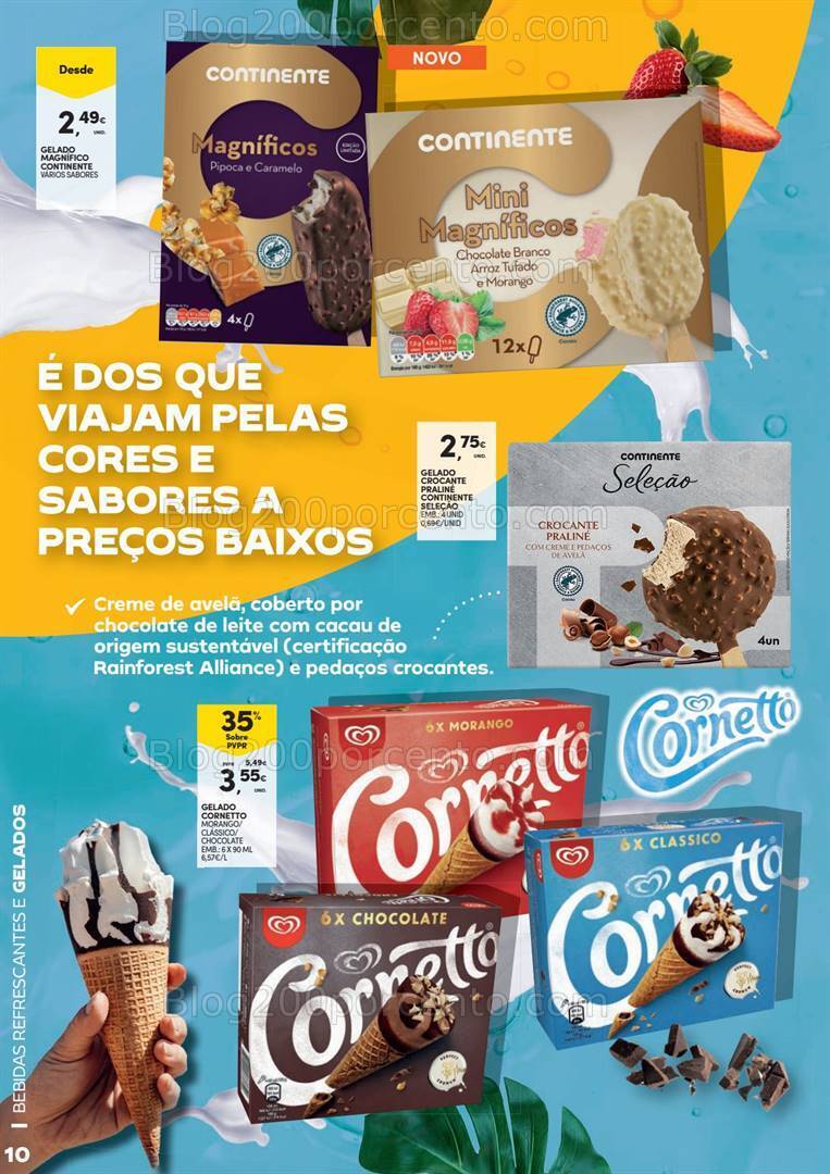 Antevisão Folheto CONTINENTE Bebidas e Gelados Promoções de 11 junho a ...