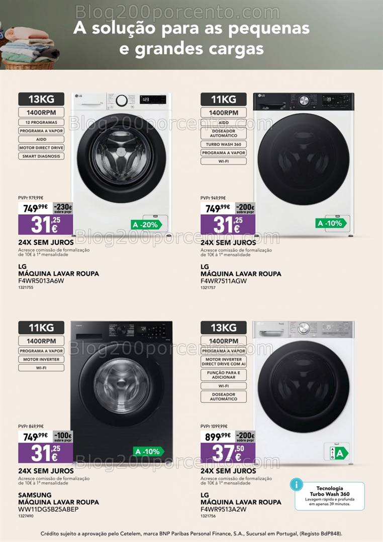 Antevisão Folheto RADIO POPULAR Especial Máquinas Lavar Roupa Promoções ...